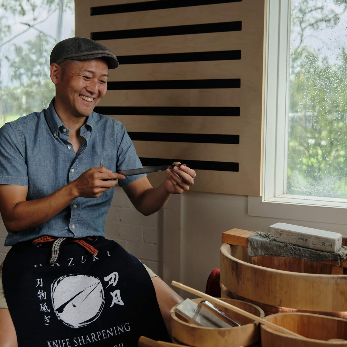 Knife Sharpening Workshop with Nari Watabe-san of Hazuki – Japanese Tools Australia