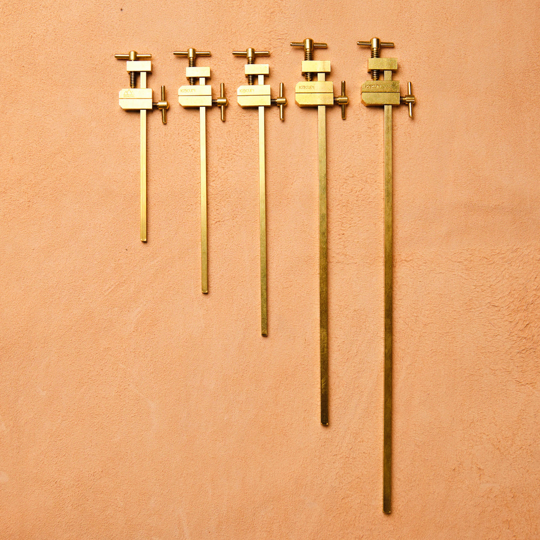 Japanese Hatagane Clamp - 150mm Solid Brass – Japanese Tools Australia