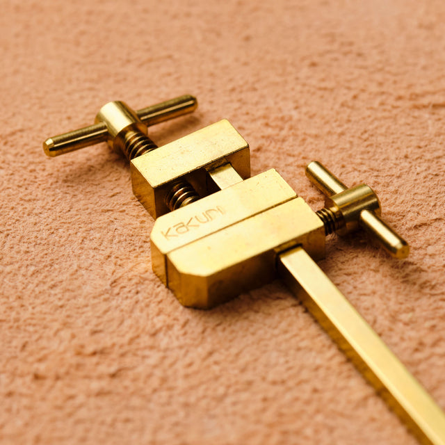 Japanese Hatagane Clamp - 300mm Solid Brass – Japanese Tools Australia