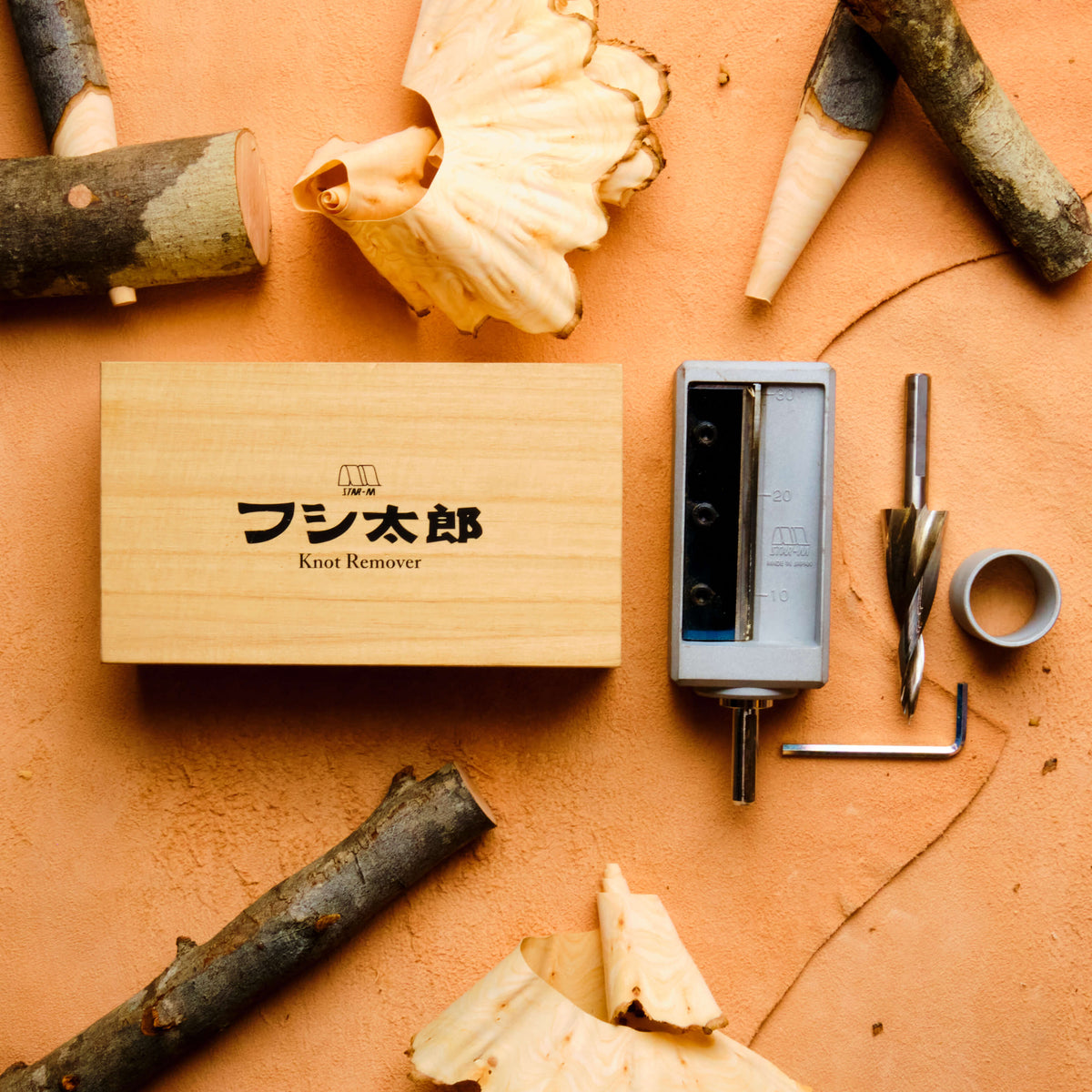 Tapered Reamer and Tenoning Set - Knot Remover – Japanese Tools Australia