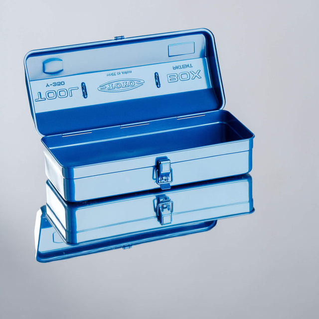 TOYO Camber-top Toolbox Y-350 B (Blue) – Japanese Tools Australia