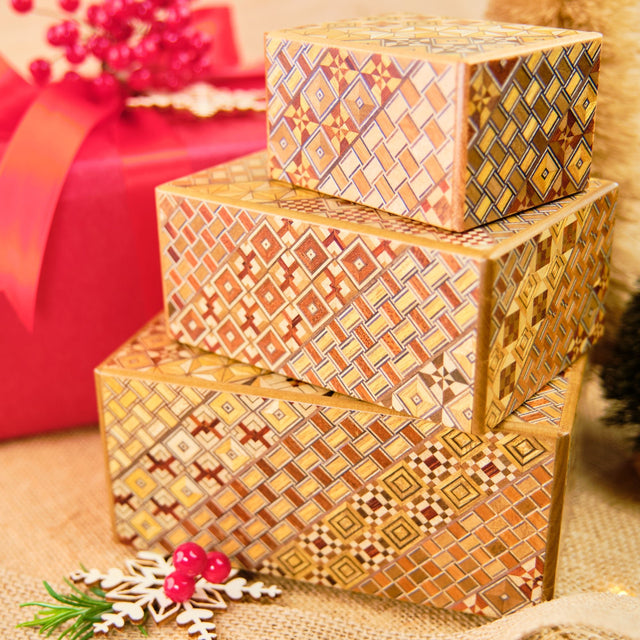 Yosegi Himitsu Bako - Japanese Puzzle Box – Japanese Tools Australia